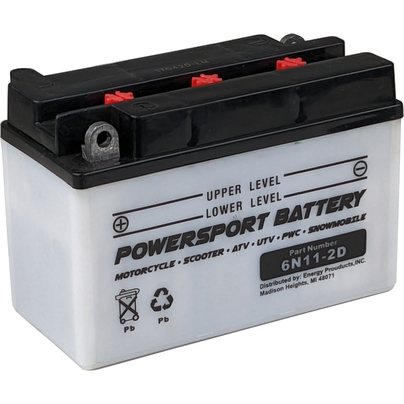 6N11-2D Dry Charge Battery: Acid Required | Battery Mart