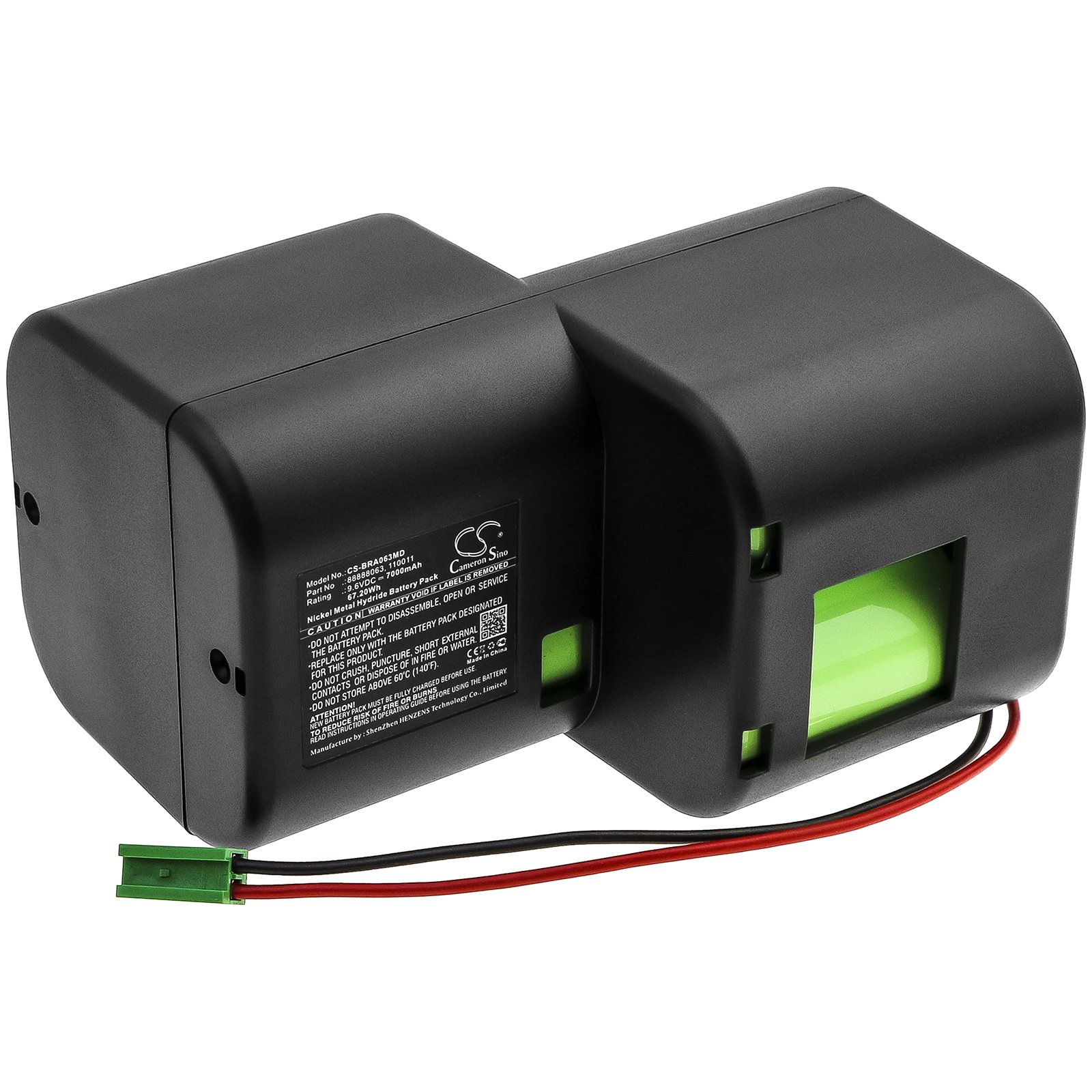 Replacement Braun 110011, 88888063 Medical Battery (9.6V, 7.0Ah, NiMH ...