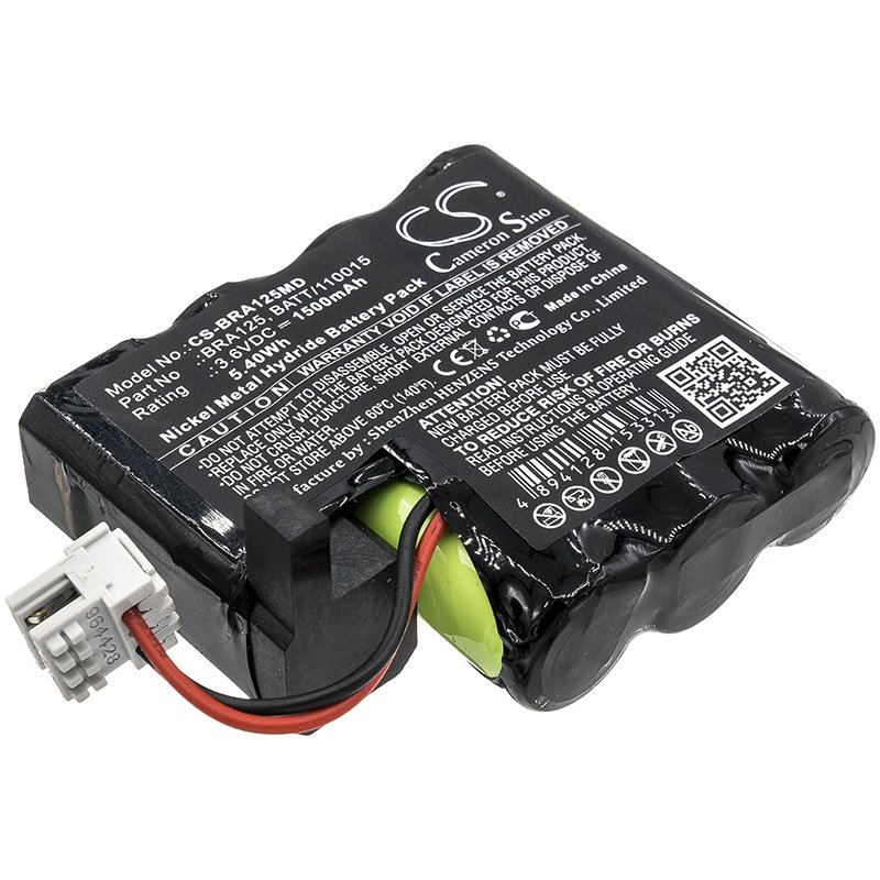 Replacement Braun BATT/110015, BRA125 Medical Battery (3.6V, 1.5Ah ...