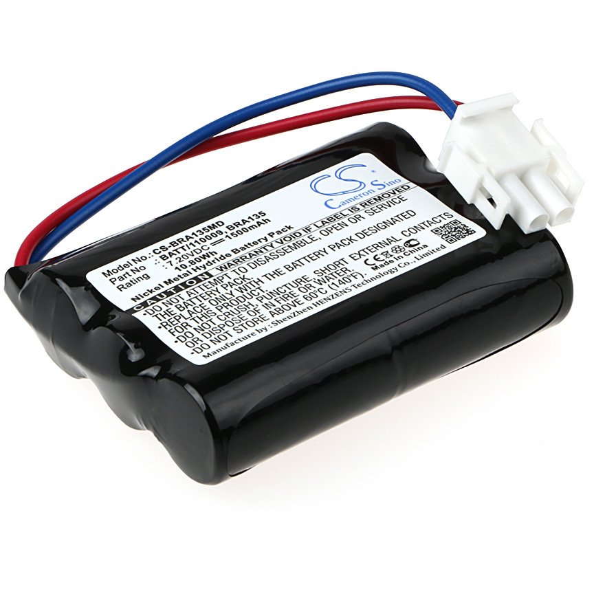 Replacement Braun BATT/110009, BRA135 Medical Battery (7.2V, 1.5Ah ...
