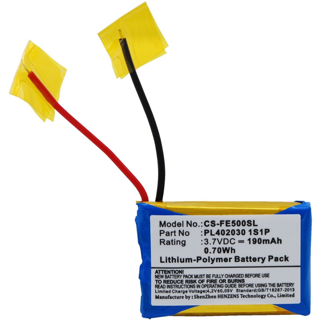 Replacement Fiio E3, E5, E6 Audio Amplifier Battery | Battery Mart