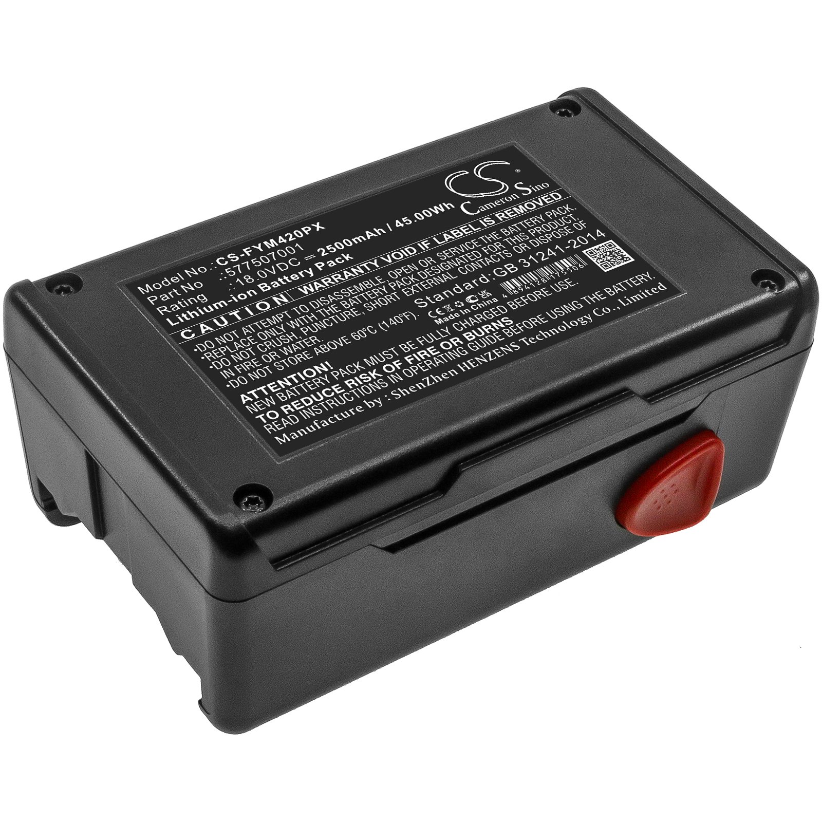 Replacement Flymo Lawn & Garden Tool Battery (18 Volt, 2.5Ah, Li-Ion ...