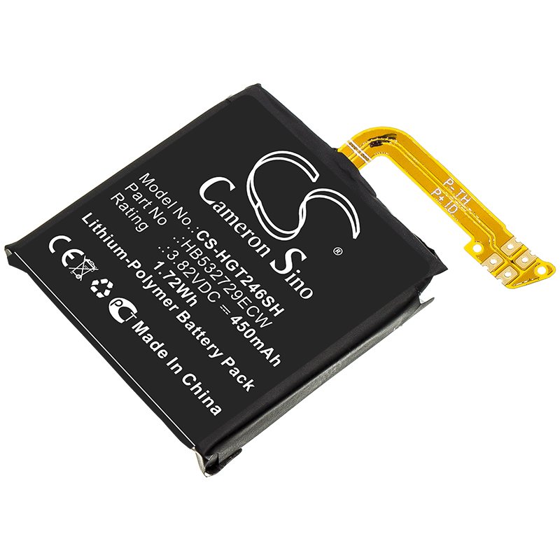 Replacement Huawei Smartwatch Battery (3.82V, 450mAh, Li-Poly ...