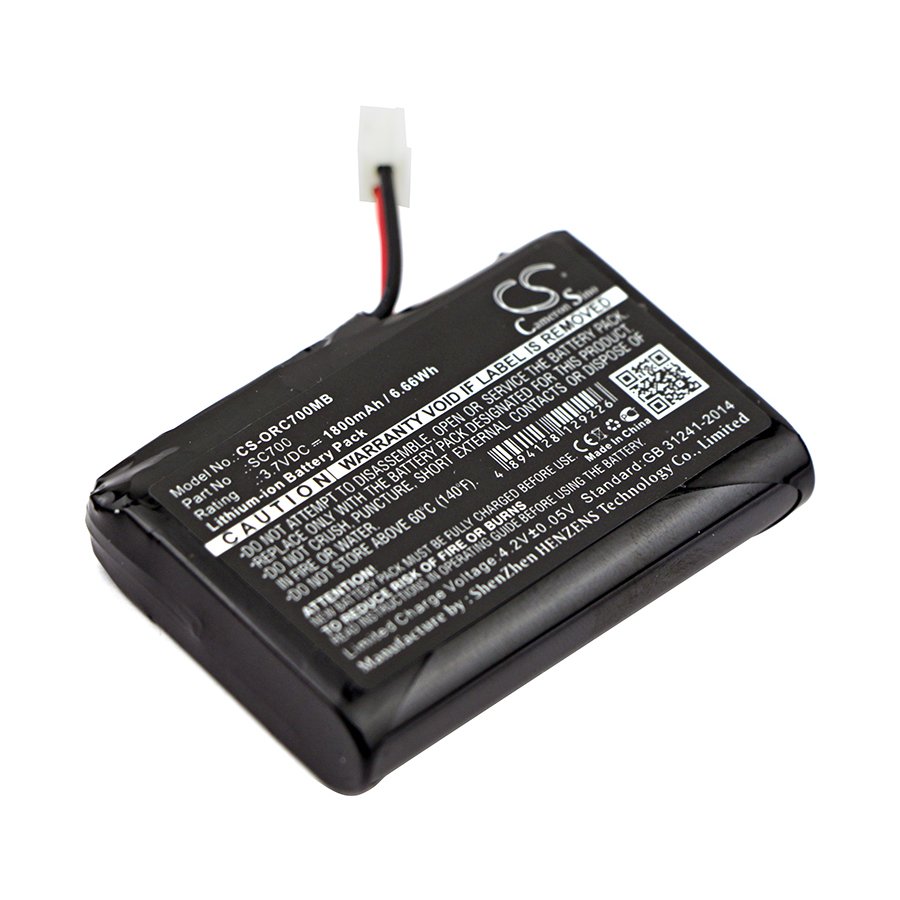 Replacement SC700 Oricom Baby Monitor Battery (3.7V, 1.8Ah, Li-Ion ...