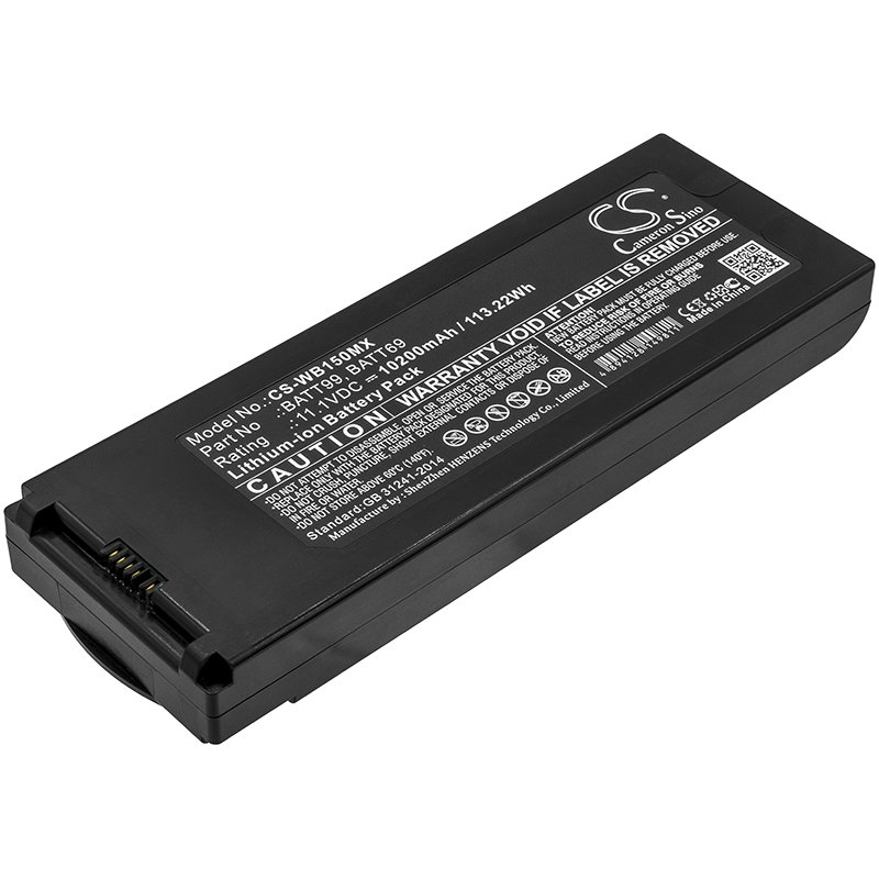 Replacement Welch Allyn BATT69, BATT99 Medical Battery (11.1V, 10.2Ah ...