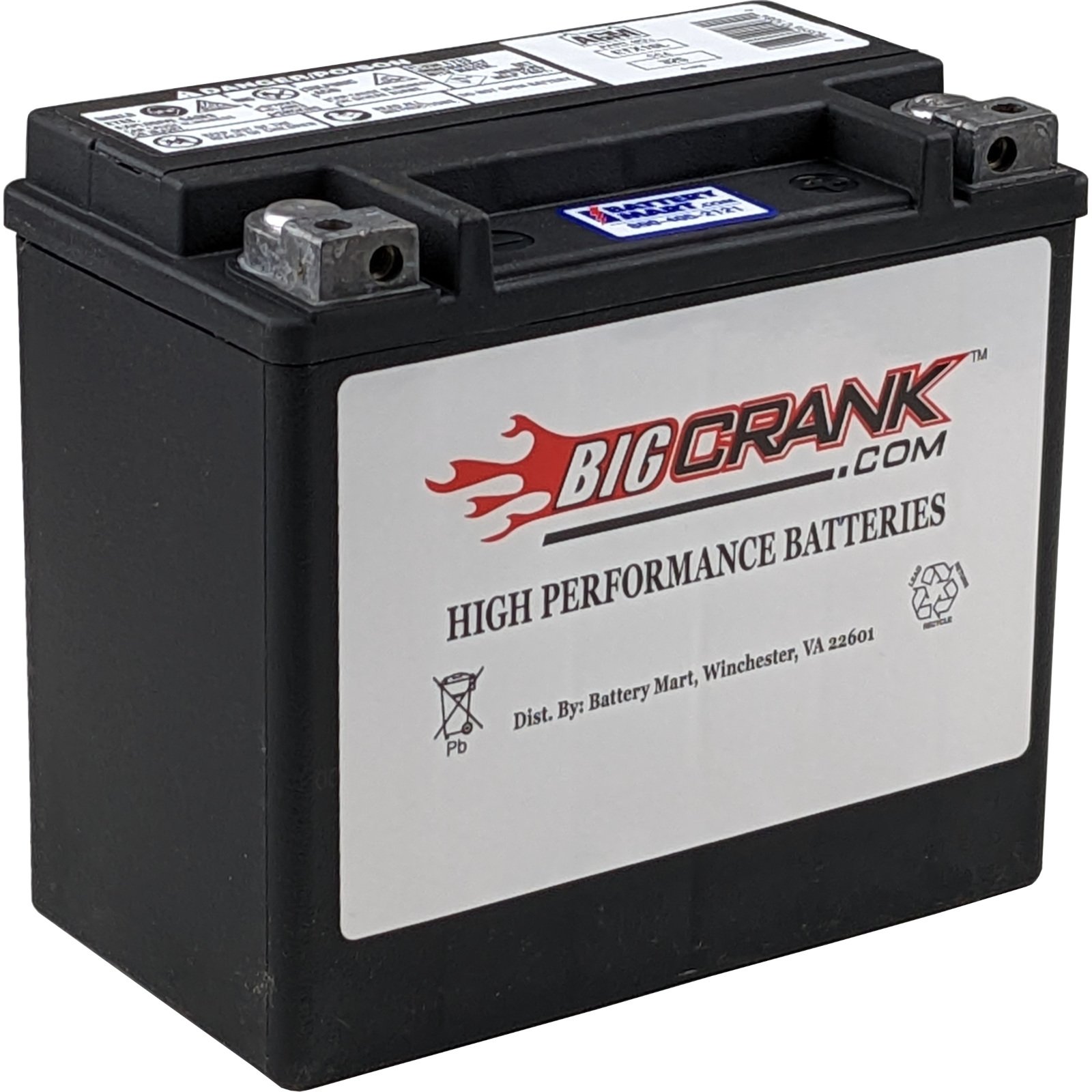 Big Crank ETX16L Battery | 12 Volt 19 Ah Battery