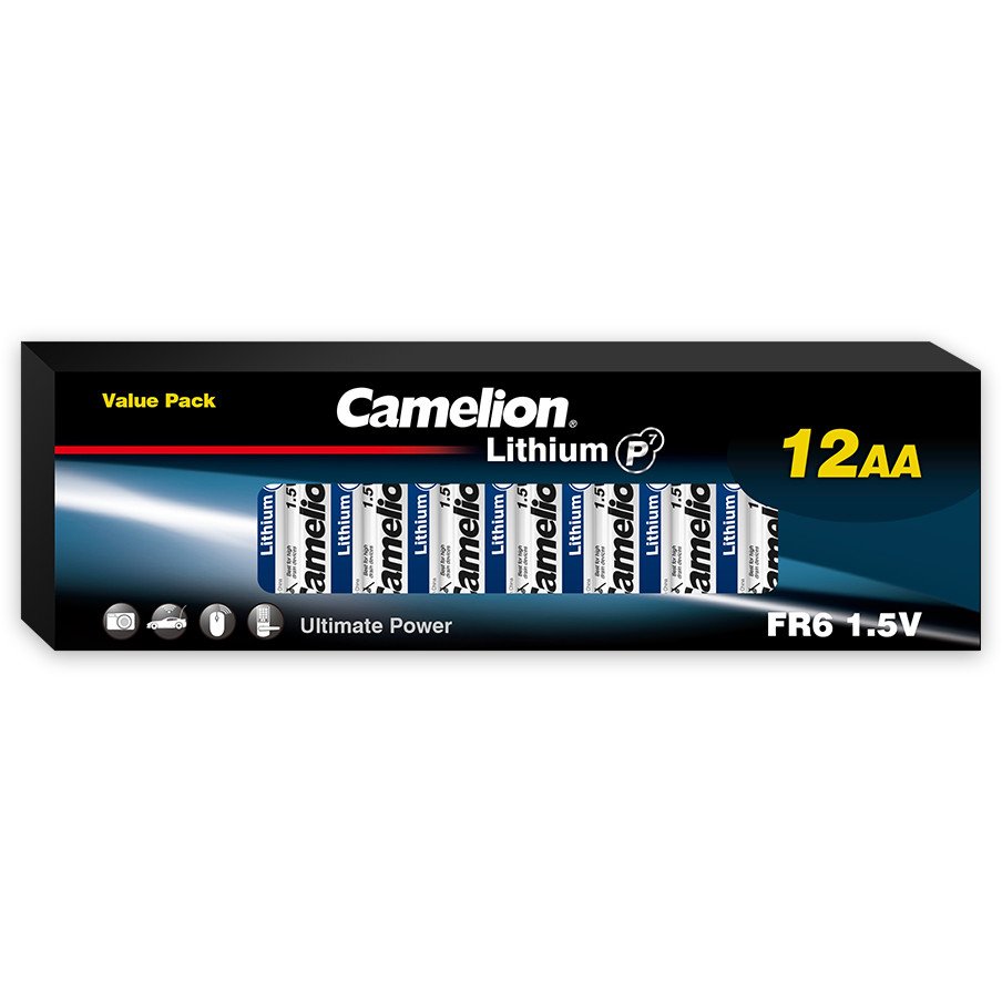 Camelion P7 AA Lithium Batteries [12 Pack] | Battery Mart