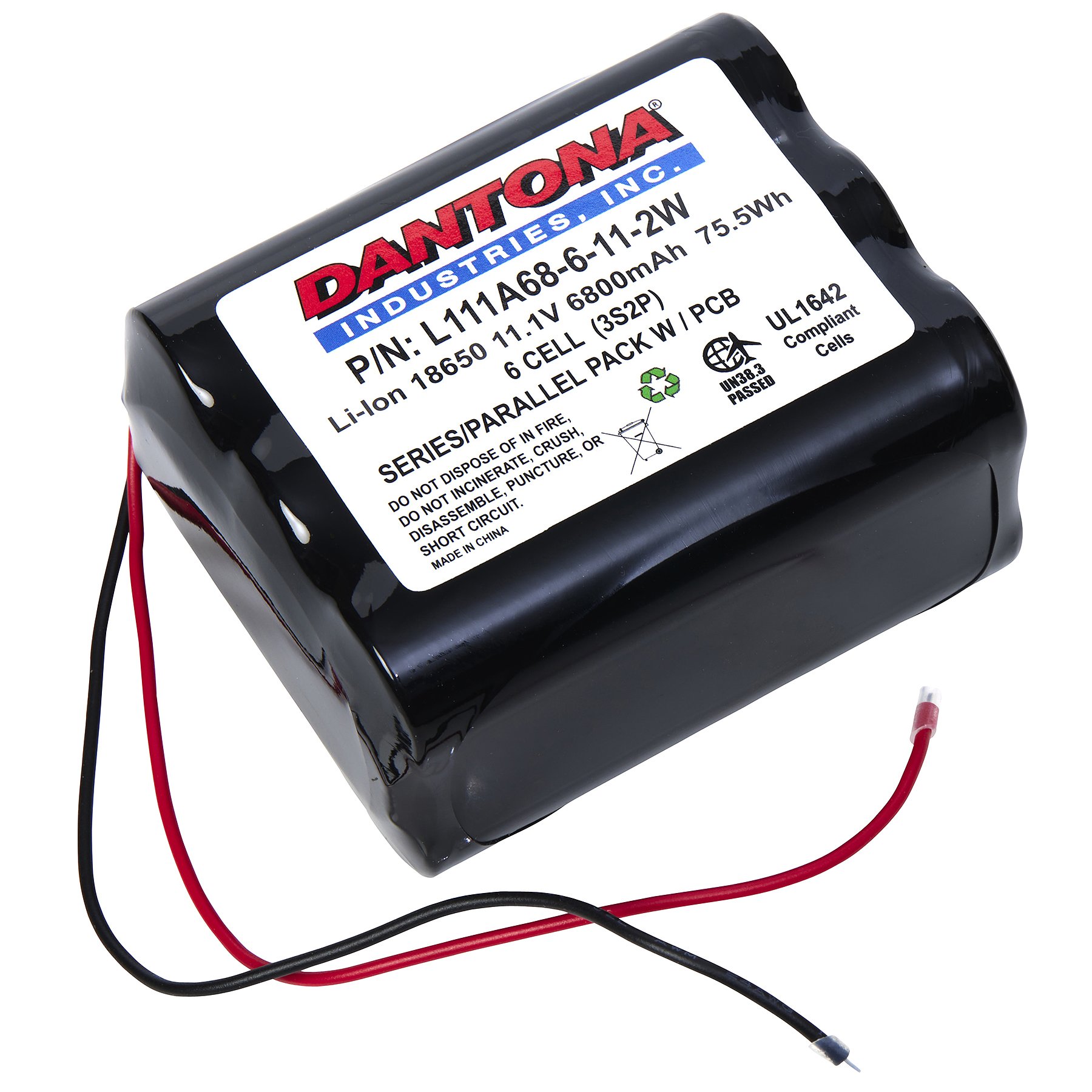 11.1 Volt, 3.4 Ah Lithium Ion Battery Pack | Battery Mart