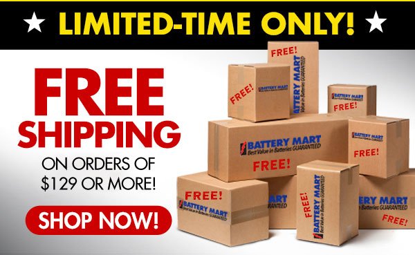 BatteryMart.com: Newsletter Exclusive: Get Free Shipping on Orders!