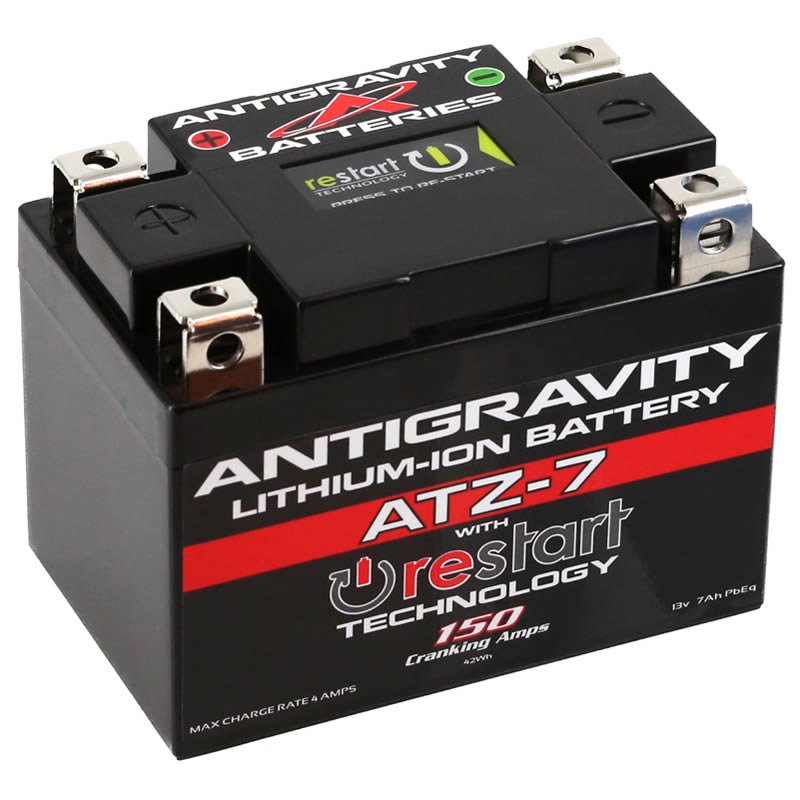 Antigravity AG-ATZ7-RS RE-START Lithium Powersport Battery - Free ...