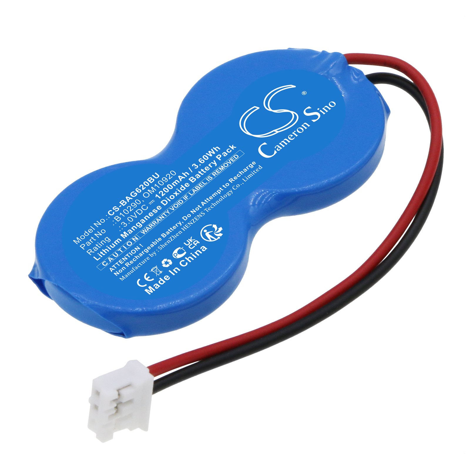 Replacement Baxter Healthcare B10290 Medical Battery (3 Volt, 1.2 Ah ...
