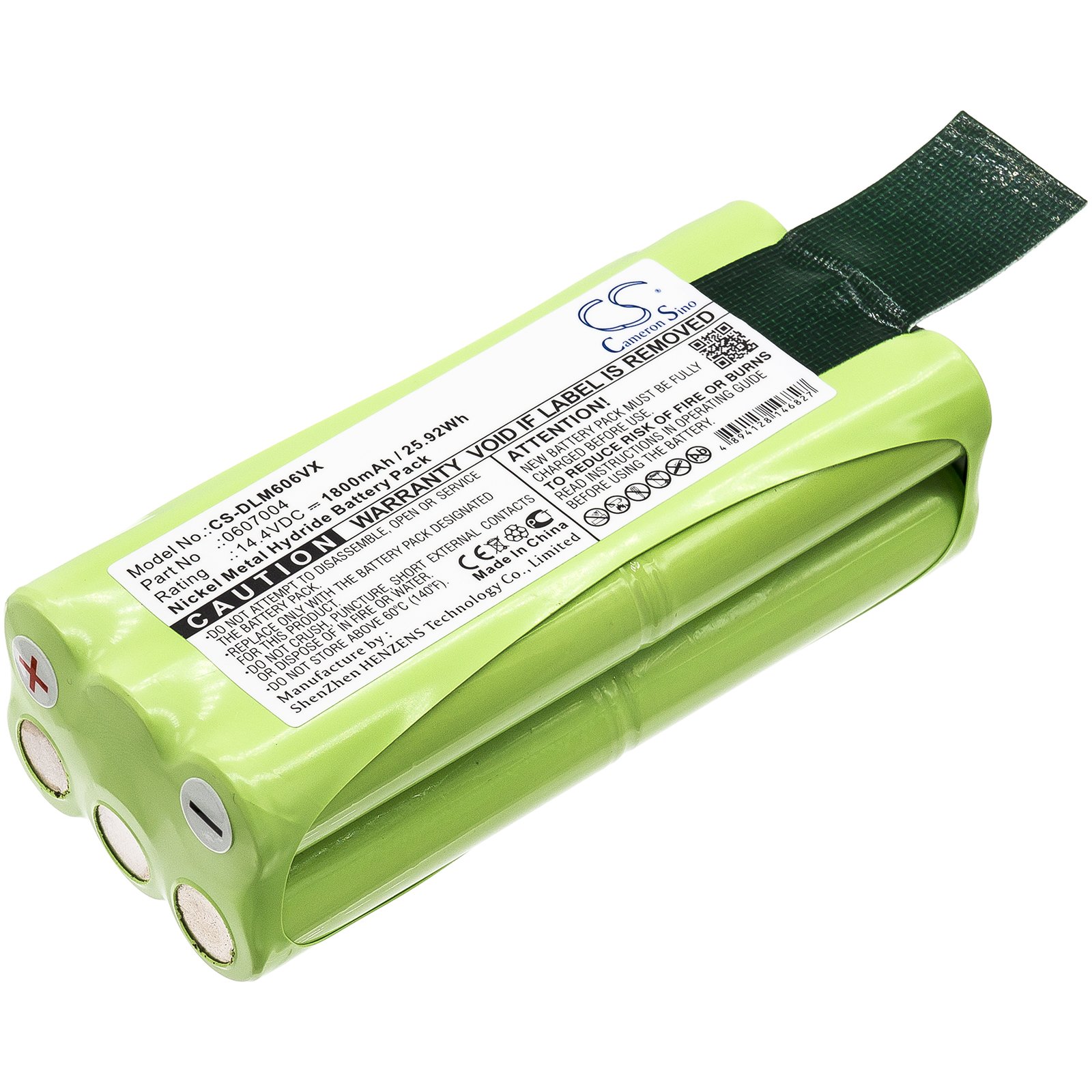 Replacement Dirt Devil 607004 Vacuum Battery (14.4 Volt, 1.8 Ah, NiMH ...