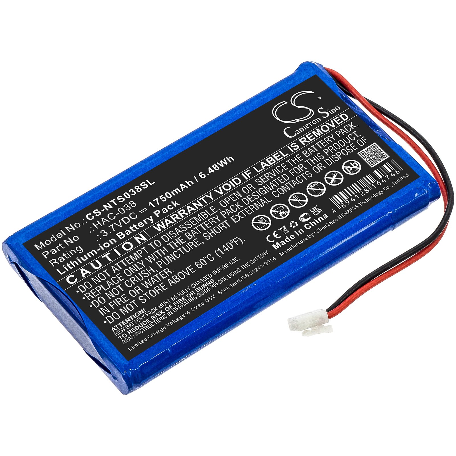 Replacement Nintendo Mario Kart Home Circuit Battery (3.7 Volt, 1.8 Ah ...