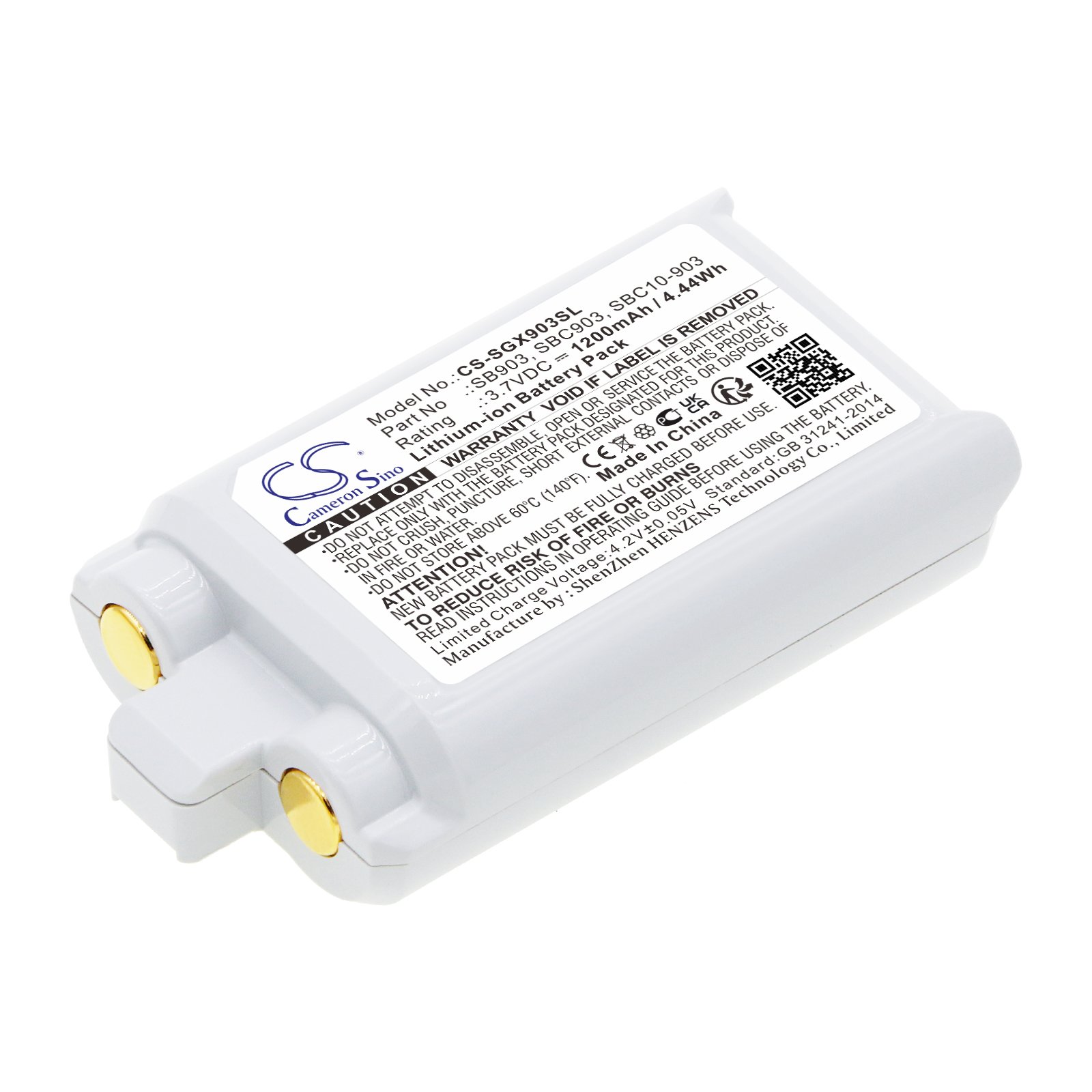 Replacement SHURE SB903, SBC10-903, SBC903 Speaker Battery (3.7V, 1.2Ah, Li-Ion) | Battery Mart