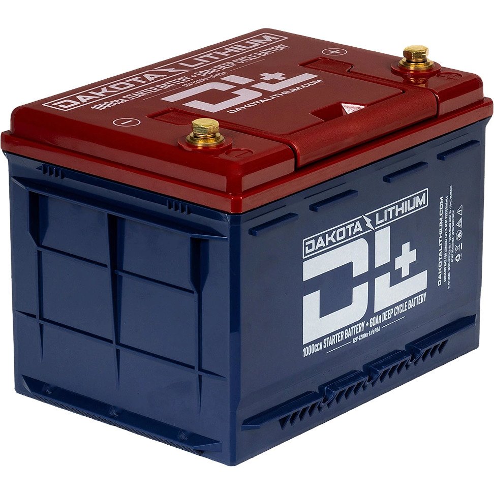 Dakota Lithium DL+ 12 Volt, 60 Ah LiFePO4 Deep Cycle Battery | Battery Mart