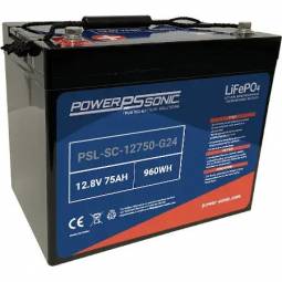 Power Sonic PSL-SC-12750-G24 Series Capable Lithium Battery (12V, 75Ah ...