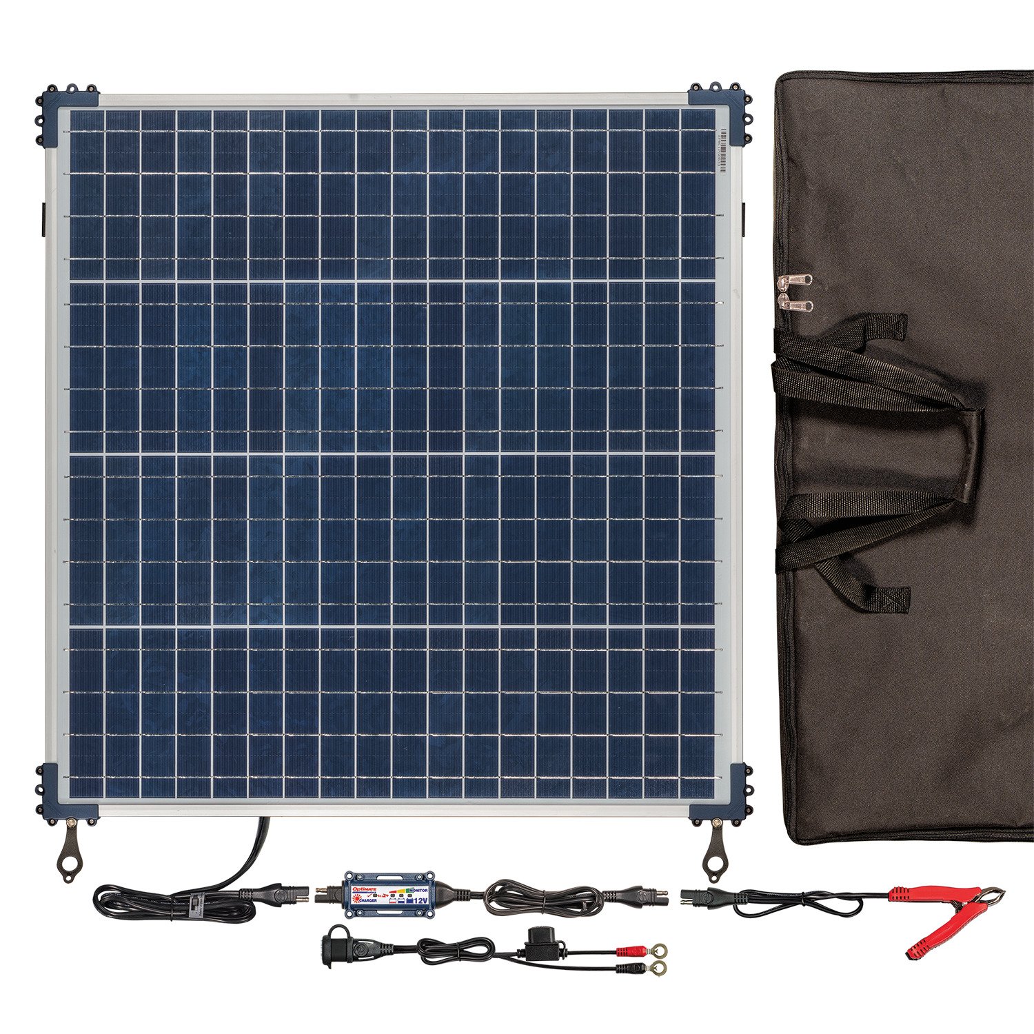OptiMate Solar 60W Travel Kit, TM523-6TK, 6-step 12V 5A Sealed Solar ...