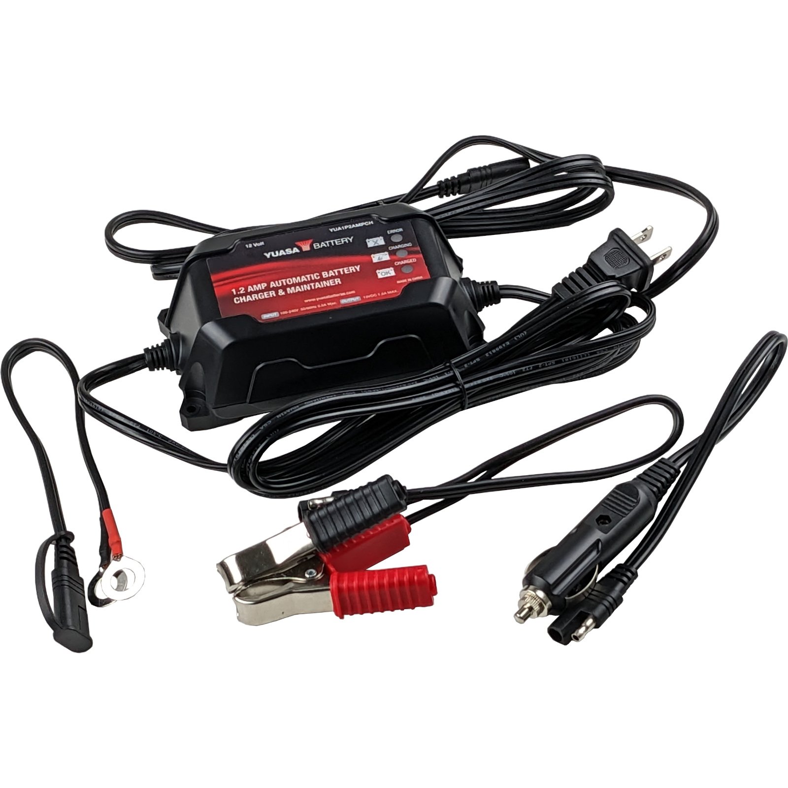 Yuasa 12 Volt, 1.2 Amp Automatic Battery Charger - Free Shipping ...