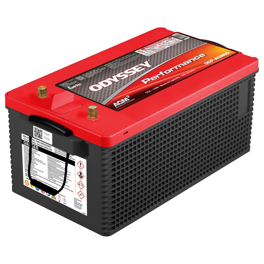 Odyssey ODP-AGM8D Performance Engine Start Battery with SAE Terminals ...