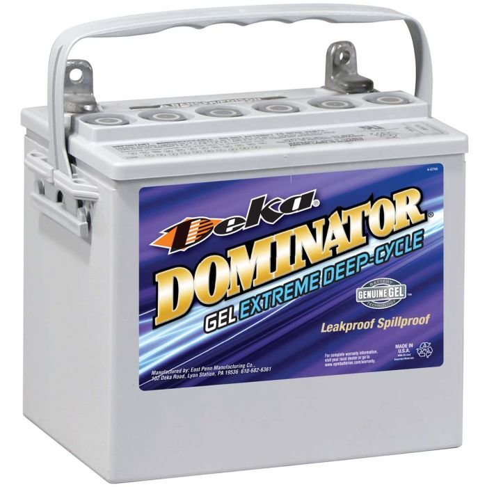 Deka Dominator 8GU1H U1 Gel Battery | 12V Deep Cycle for Golf Carts ...