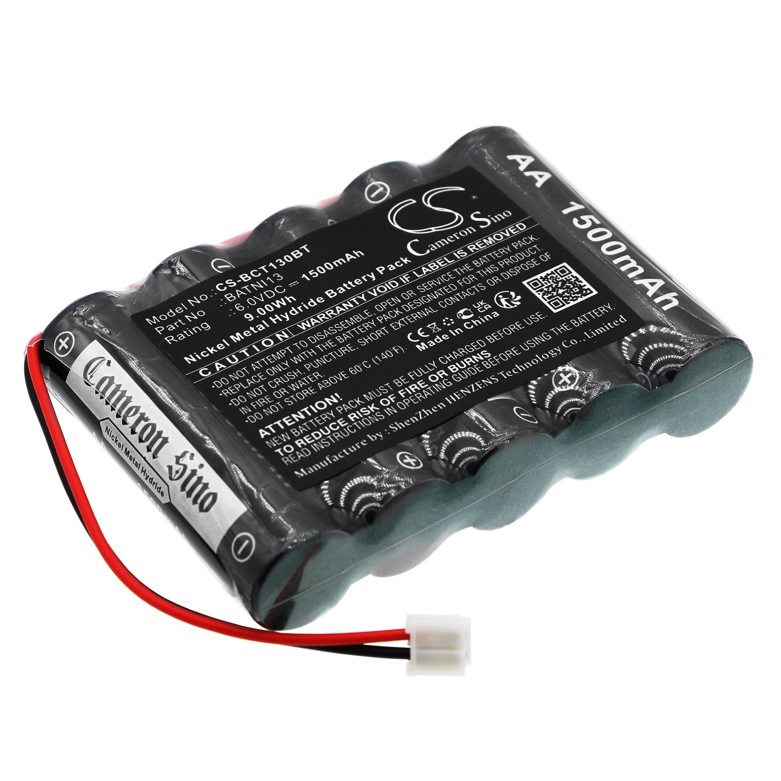 Replacement DAITEM BATNI13 Alarm System Battery (6 Volt, 1500 mAh, NiMH ...