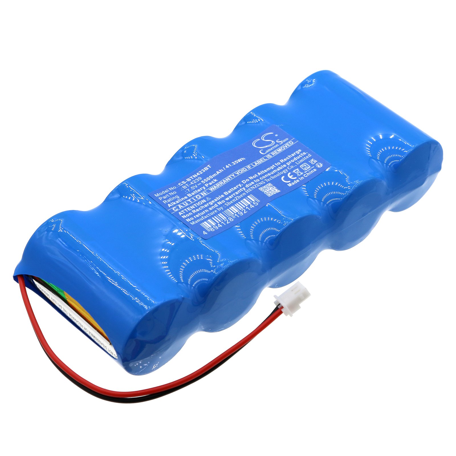 Replacement Bticino BT-4239 Alarm System Battery (7.5 Volt, 5500 mAh ...