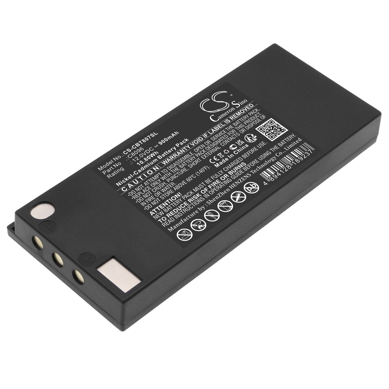 Replacement Cattron Theimeg C8096 Crane Remote Control Battery (12V, 0 ...