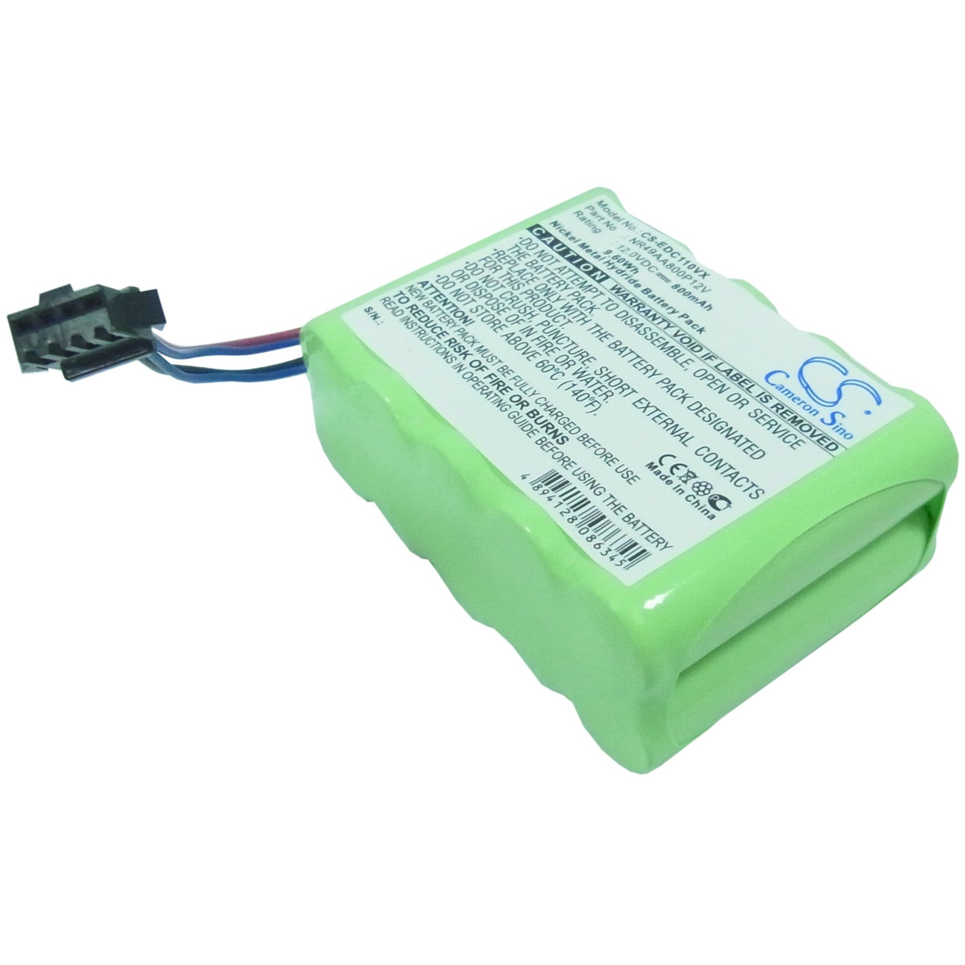 Replacement Ecovacs G80090 Vacuum Battery (12 Volt, 800 mAh, NiMH ...