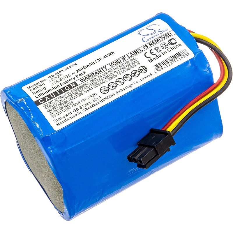Replacement Haier GH28 Vacuum Battery (14.8 Volt, 2600 mAh, Li-Ion ...