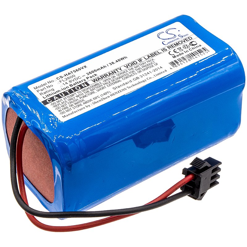 Replacement Haier FL2600 Vacuum Battery (14.8 Volt, 2600 mAh, Li-Ion ...