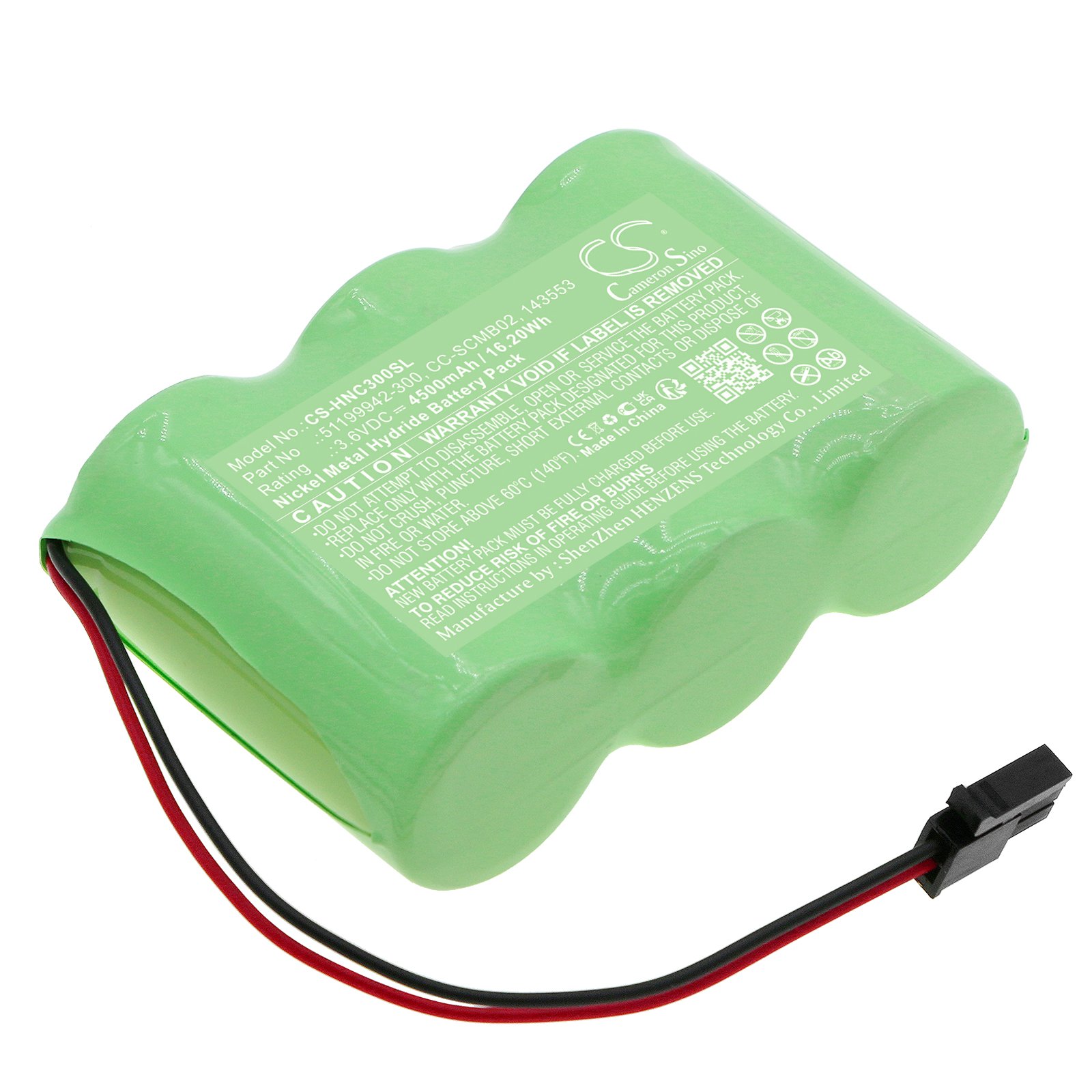 Replacement Honeywell 51199942-300 Alarm System Battery (3.6V, 4.5Ah ...
