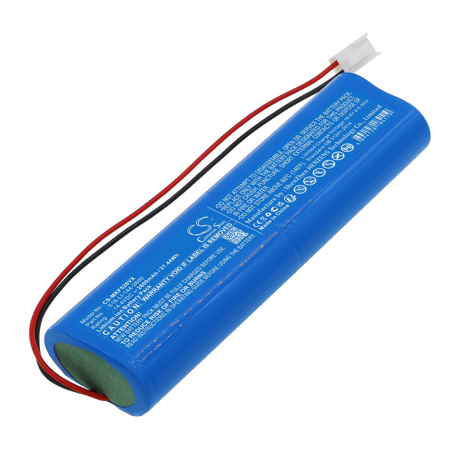 Replacement Marklive S16-LI-144-2600 Vacuum Battery (14.4 Volt, 2600 ...