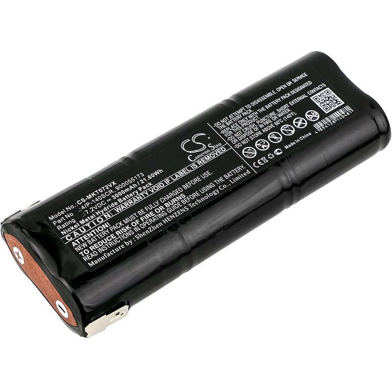 Replacement Makita 678114-9 Vacuum Battery (7.2 Volt, 3000 mAh, NiMH ...