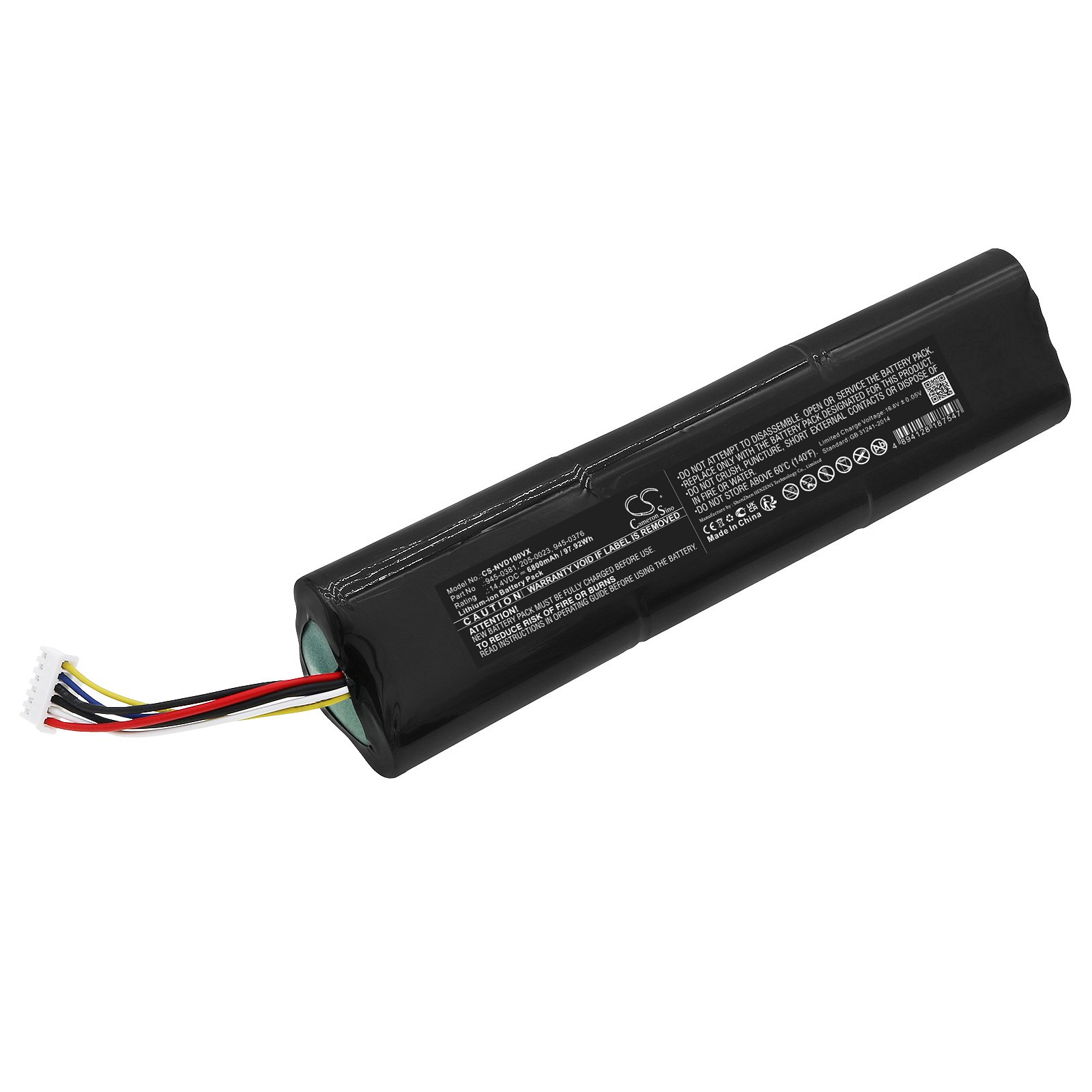 Replacement Neato 205-0021 Vacuum Battery (14.4 Volt, 6800 mAh, Li-Ion ...