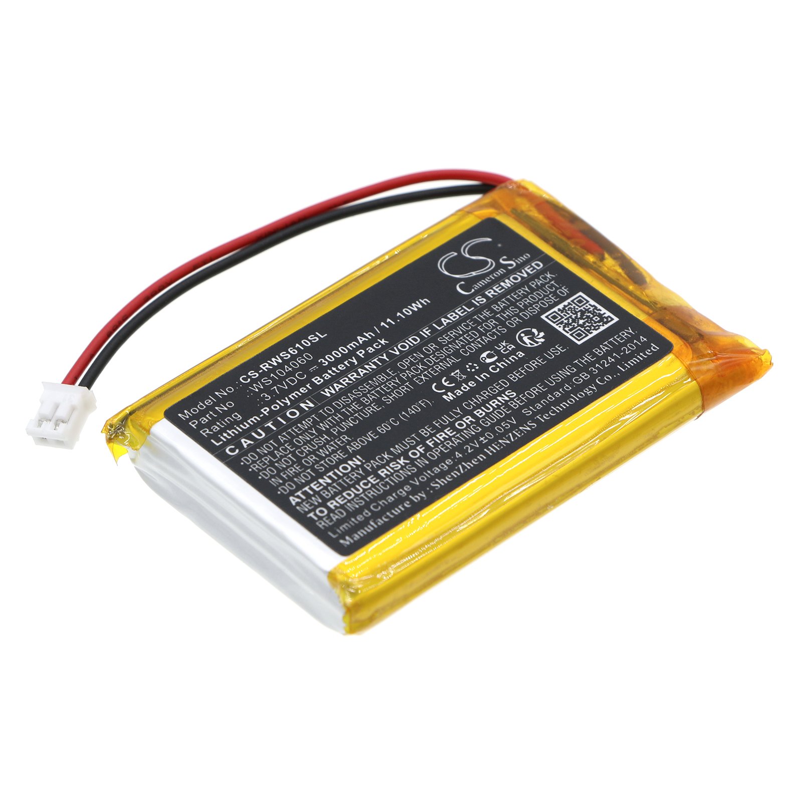 Replacement Raspberry Pi Battery (3.7 Volt, 3000 mAh, Li-Poly ...
