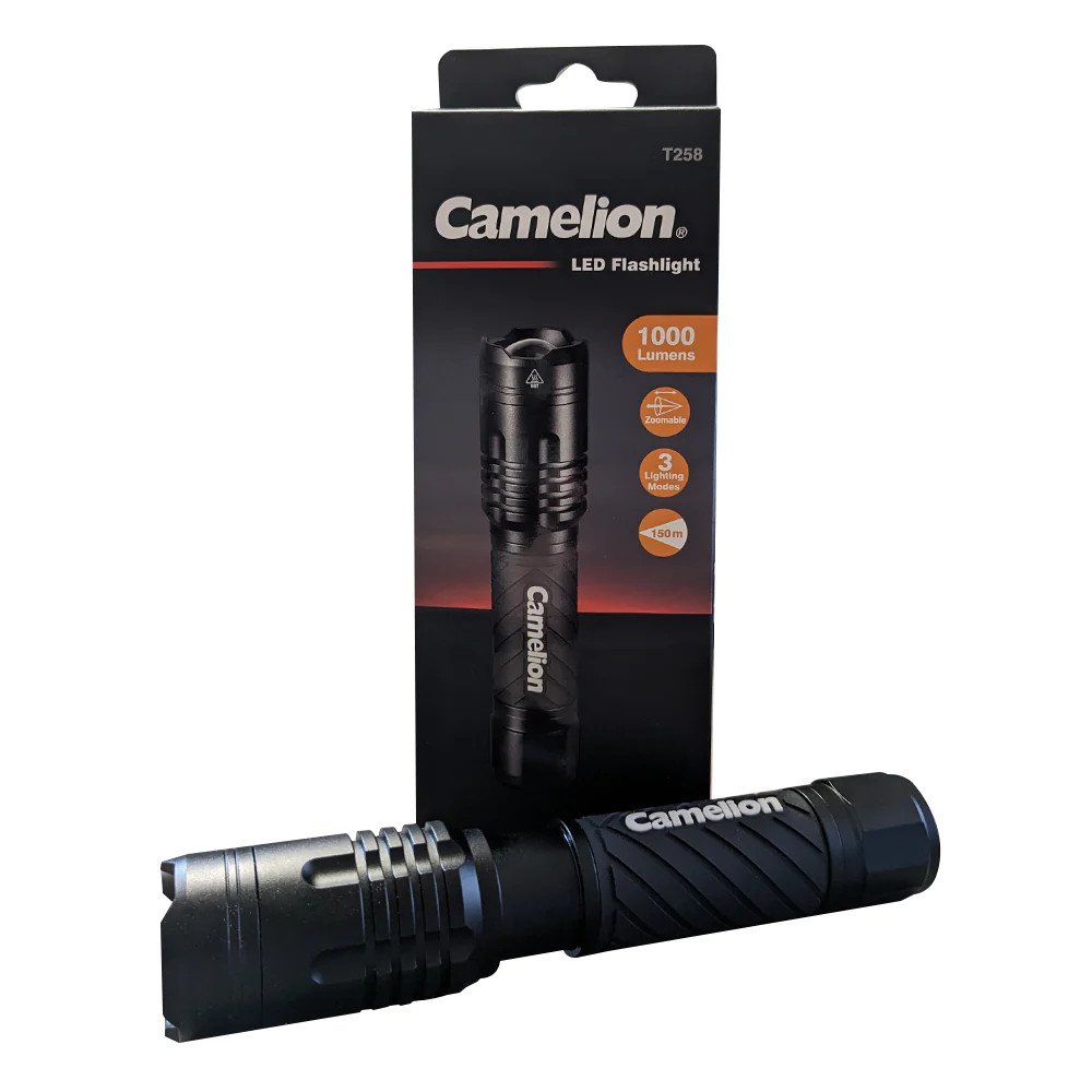 Camelion T258 1000LM LED Flashlight - 3 Lighting Modes | Battery Mart