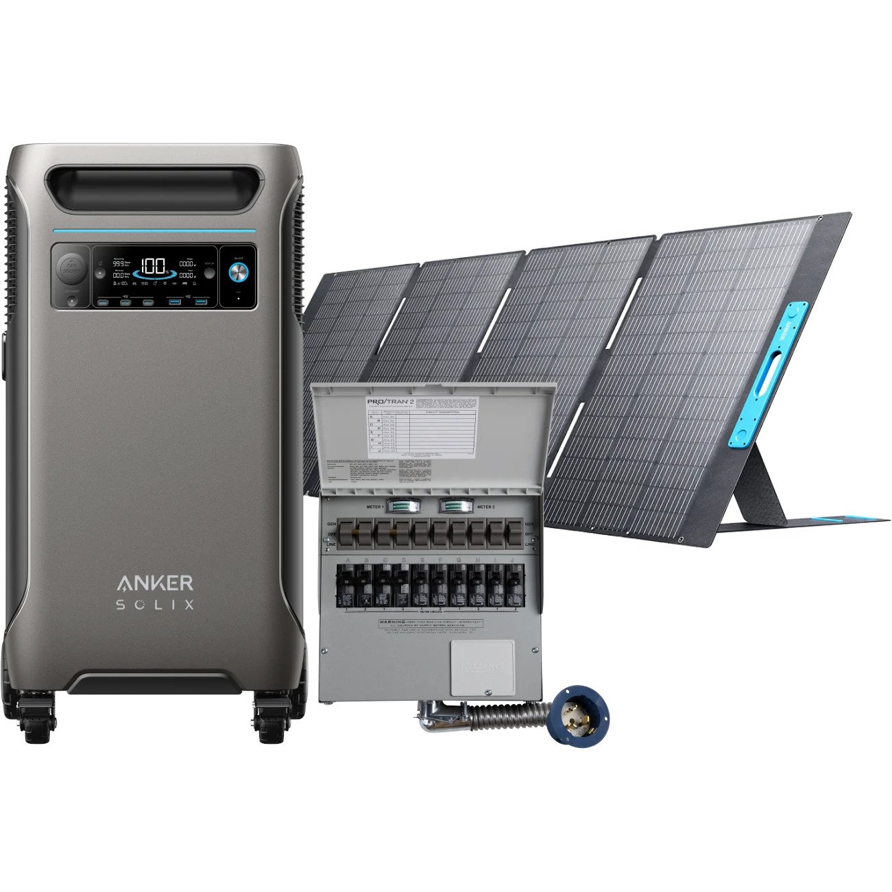 Anker SOLIX F3800 + Home Backup Kit + 400W Solar Panel - Free Shipping ...