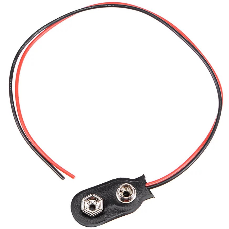 9 Volt Snap Connector with Bare Wire Leads | Battery Mart