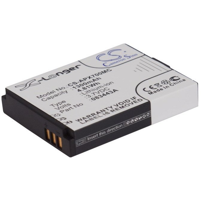 Replacement Actionpro 083443A Camera Battery (3.7 Volt, 1300 mAh, Li ...