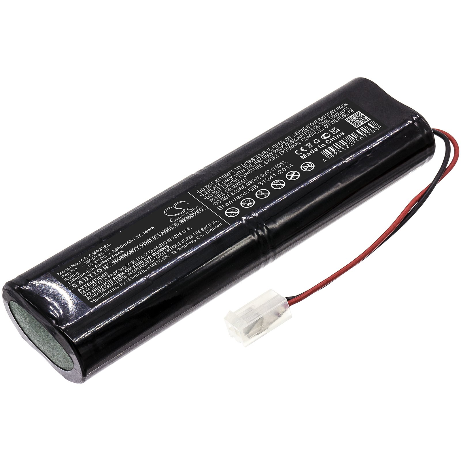 Replacement 18650 4S1P Custom Battery Pack | Battery Mart