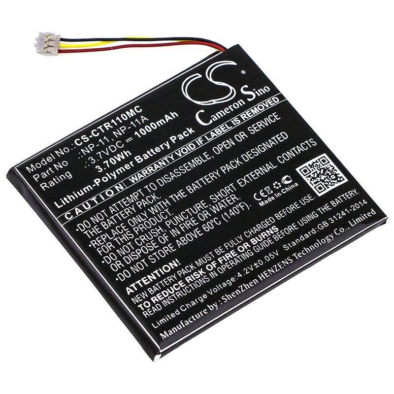 Replacement Casio LIS1639CSPC Camera Battery (3.7 Volt, 1000 mAh, Li ...