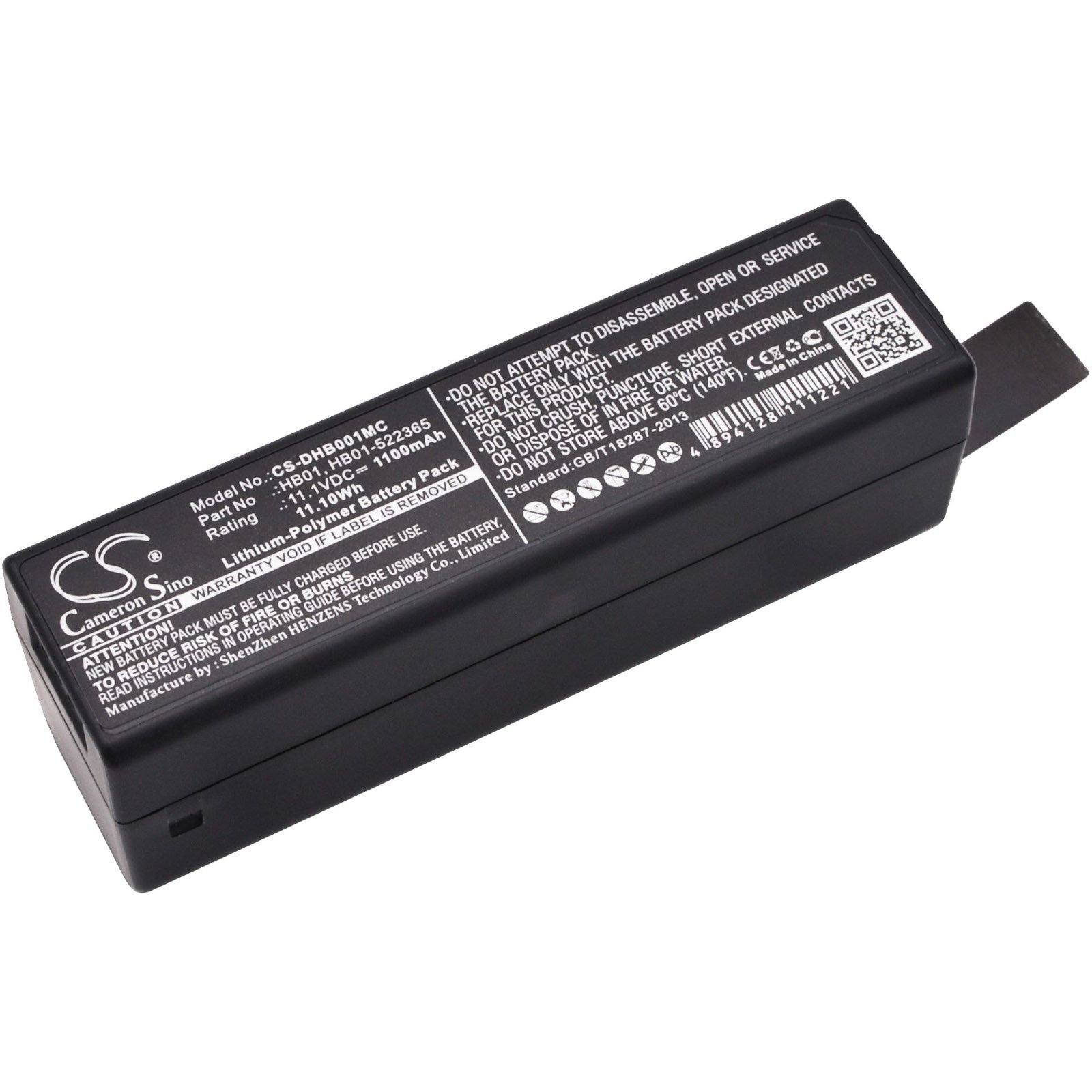 Replacement DJI HB01 Camera Battery (11.1 Volt, 1100 mAh, Li-Poly ...