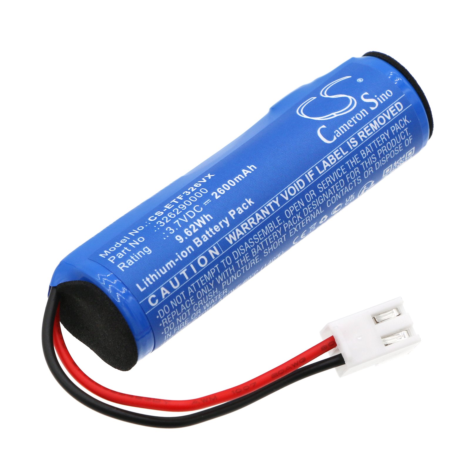 Replacement ETA 326290000 Vacuum Battery (3.7 Volt, 2600 mAh, Li-Ion ...