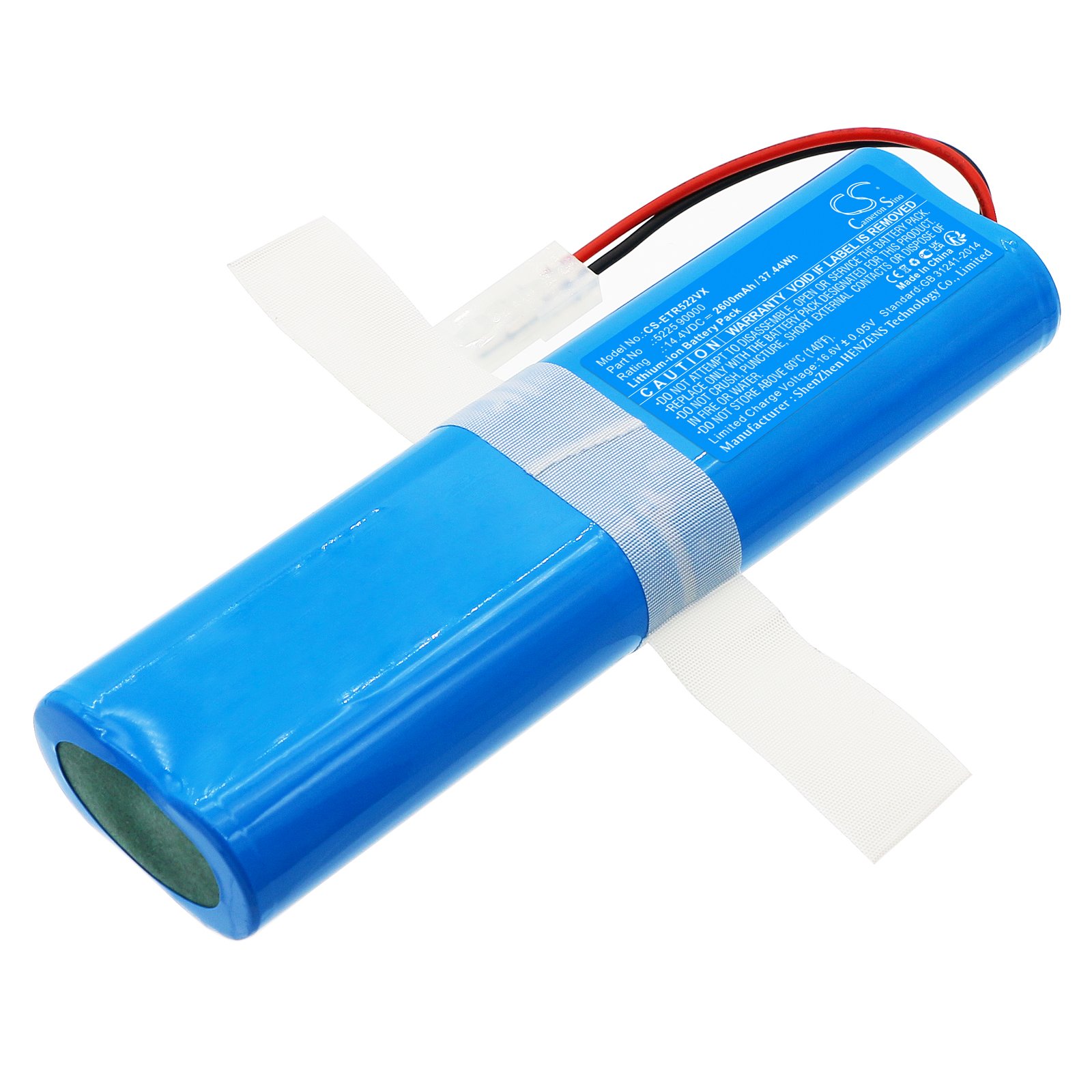Replacement ETA 5225 90000 Vacuum Battery (14.4 Volt, 2600 mAh, Li-Ion ...