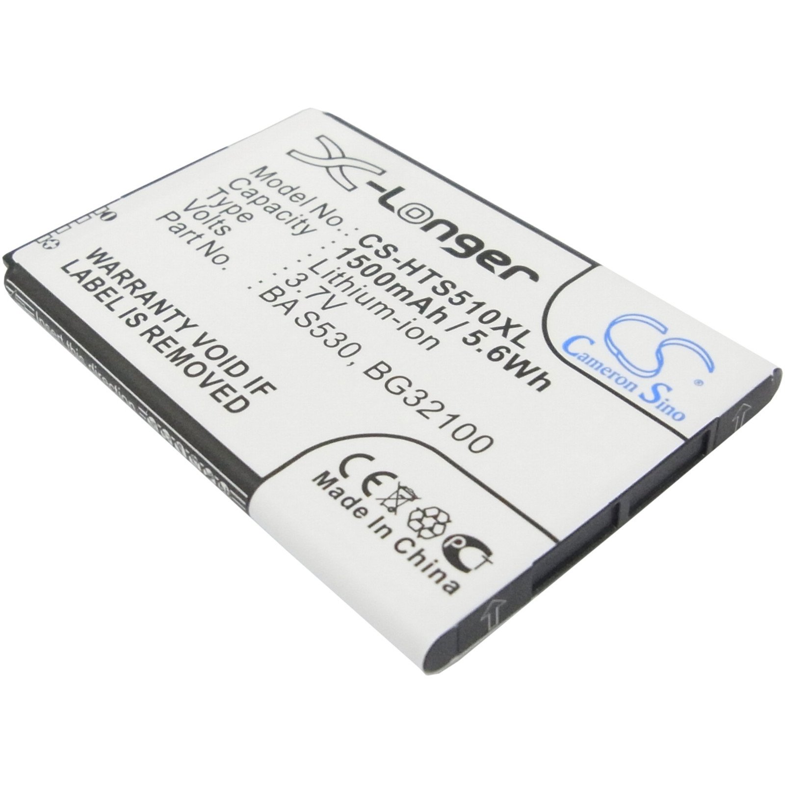 Replacement HTC 35H00152-00M Cell Phone Battery (3.7 Volt, 1500 mAh, Li ...