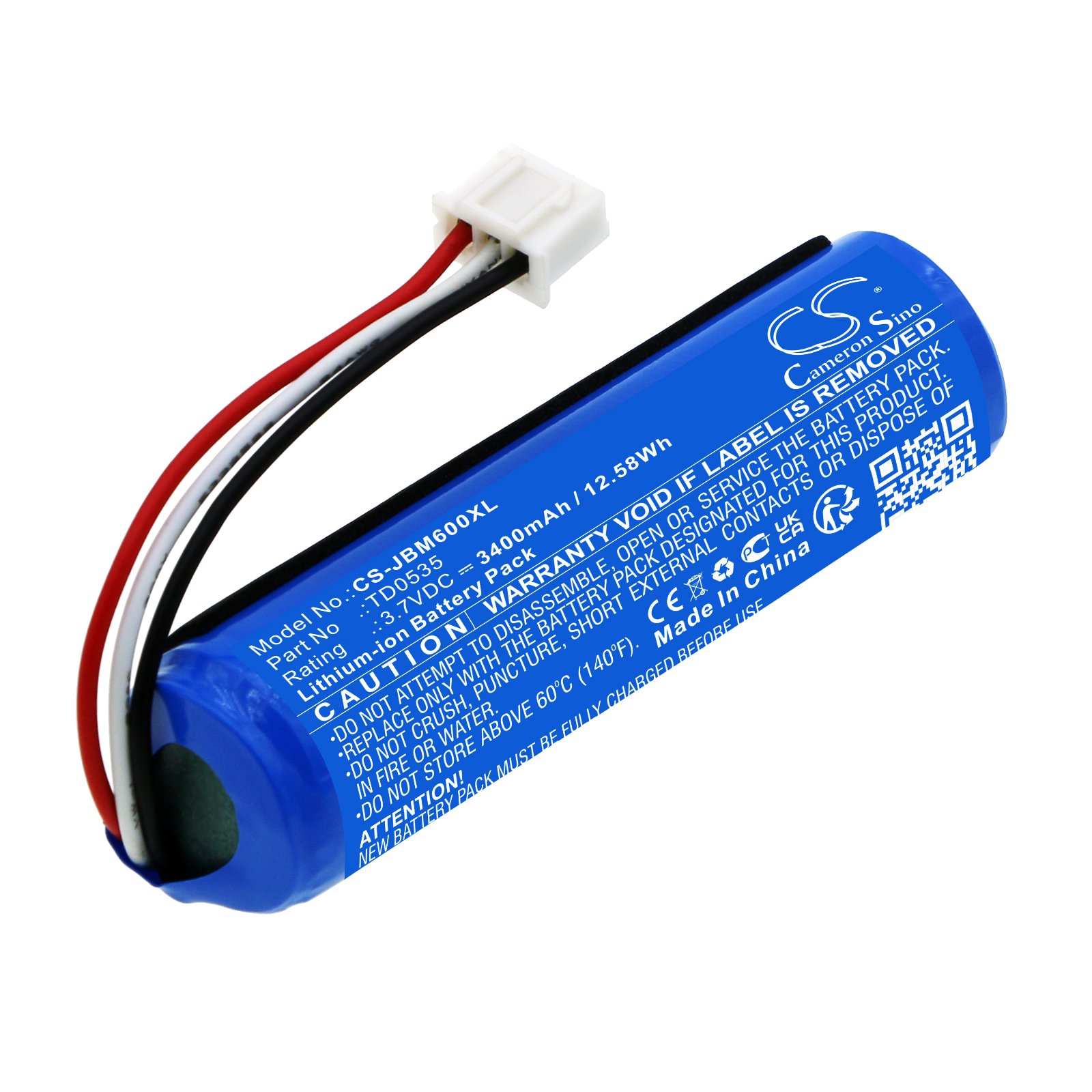 Replacement JBL KMC 600 Microphone Battery (3.7 Volt, 3400 mAh, Li-Ion ...
