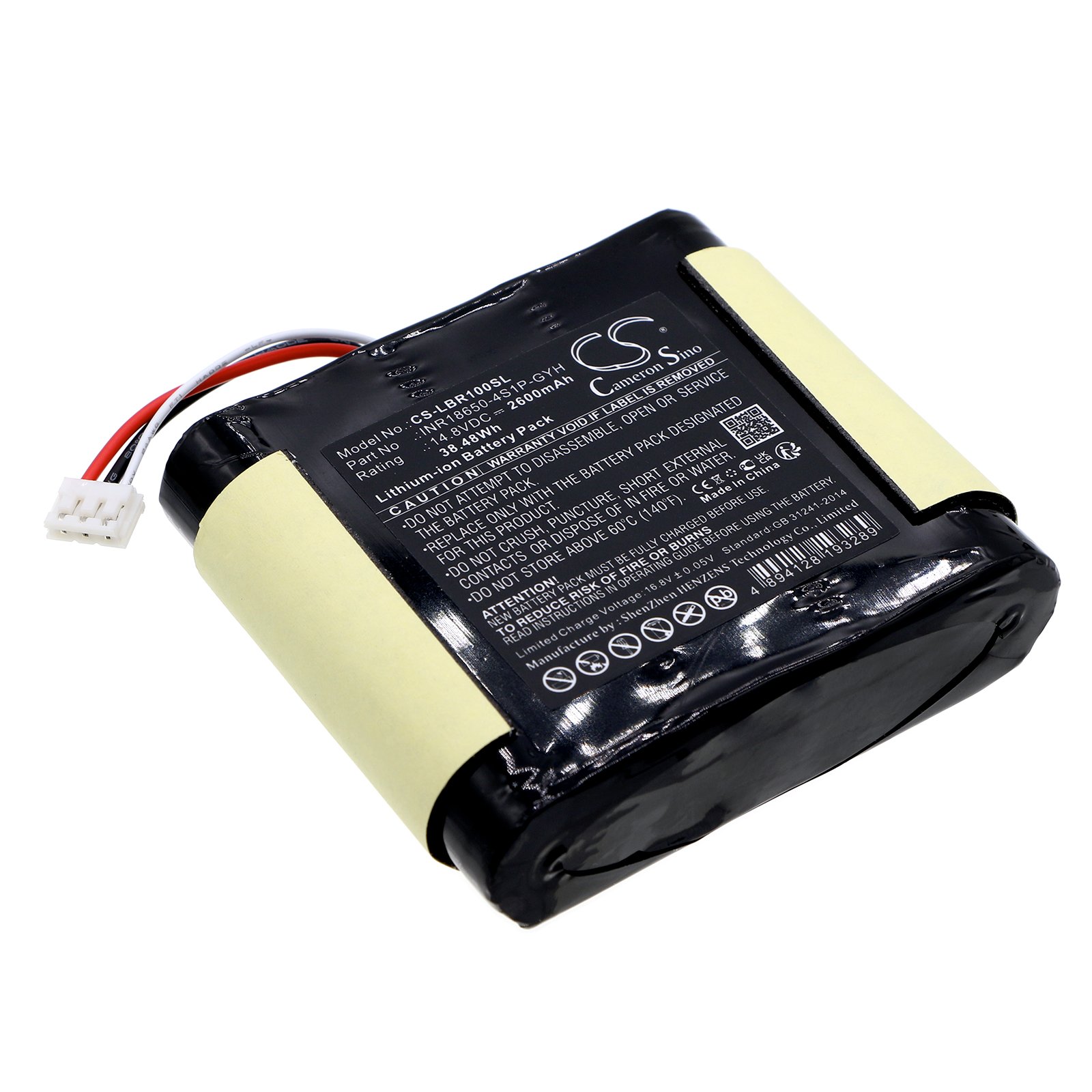 Replacement Libratone INR18650-4S1P-GYH Speaker Battery (14.8 Volt ...