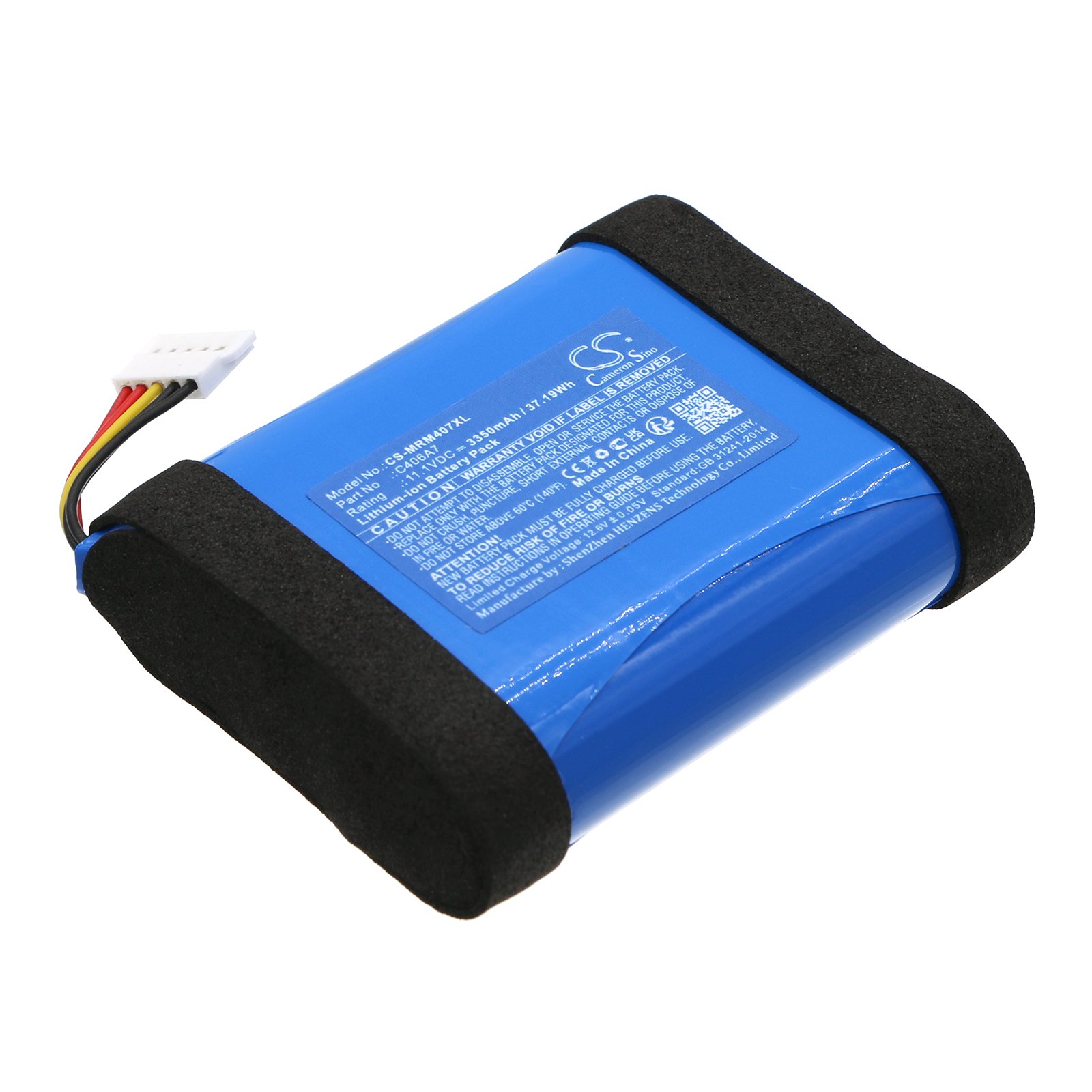 Replacement Marshall Middleton Speaker Battery (11.1 Volt, 3350 mAh, Li ...
