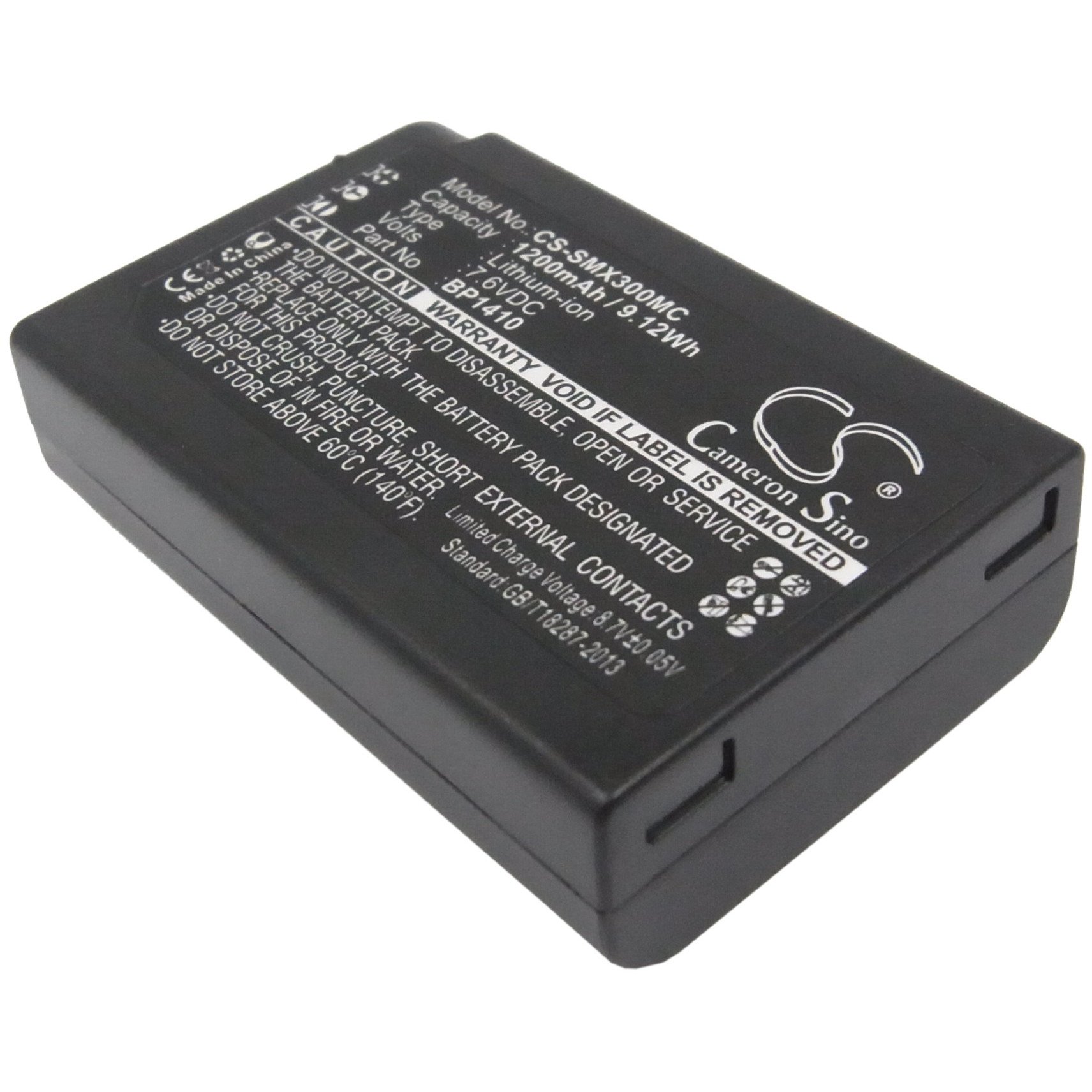 Replacement Samsung BP1410 Camera Battery (7.6 Volt, 1200 mAh, Li-Ion ...