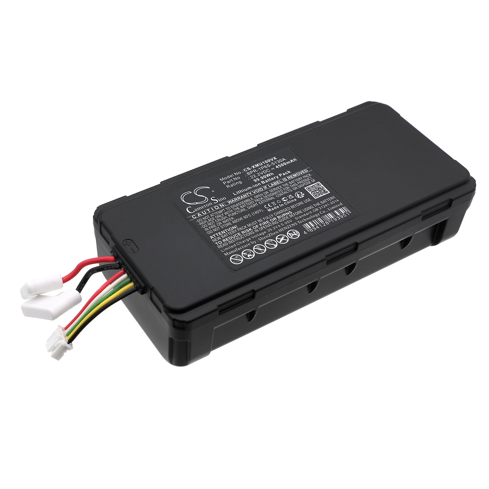 Replacement Roborock BCR-1P6S-5000B Vacuum Battery (22.2 Volt, 4500 mAh ...